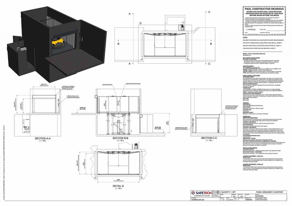 AutoMate_VehicleLift 2L Example Project - Safetech